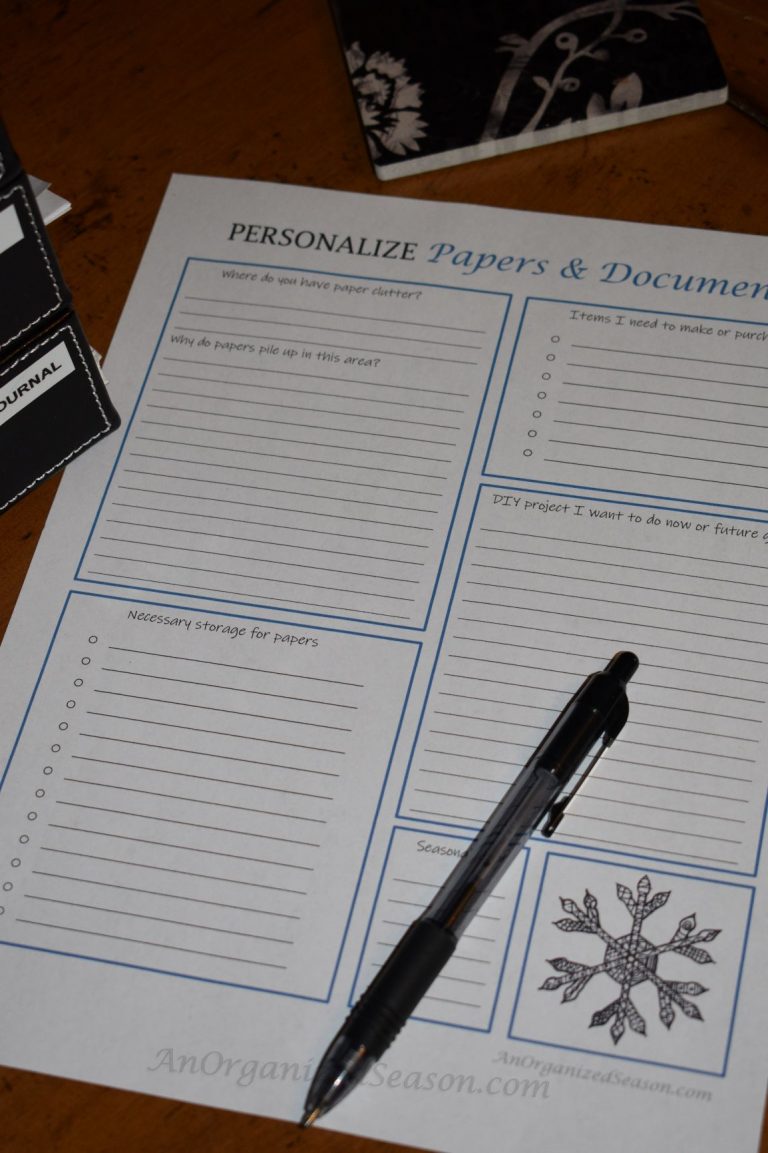 How to Organize Paper in your Home and Office - An Organized Season