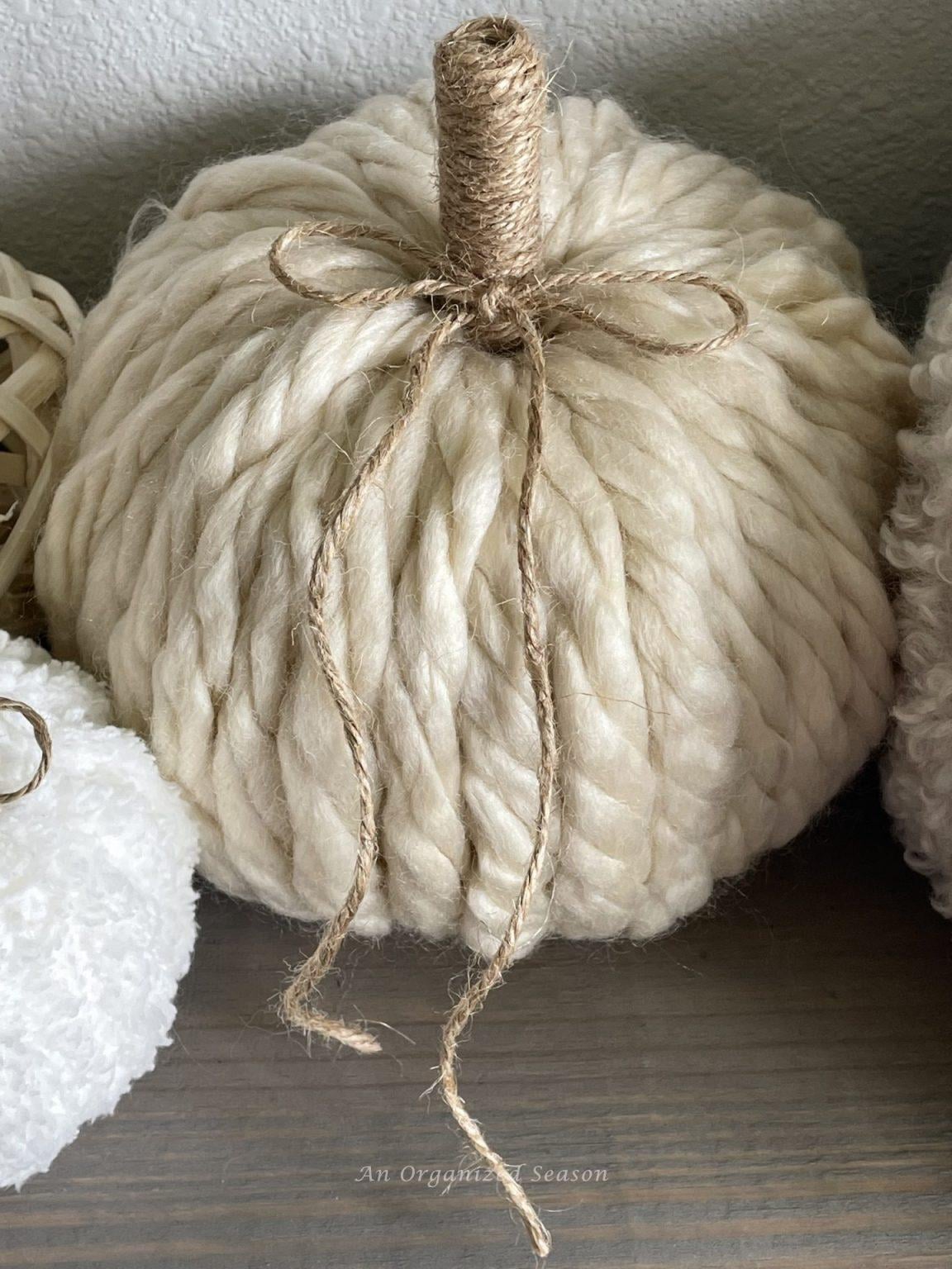 How to Make Adorable Yarn Pumpkins - An Organized Season