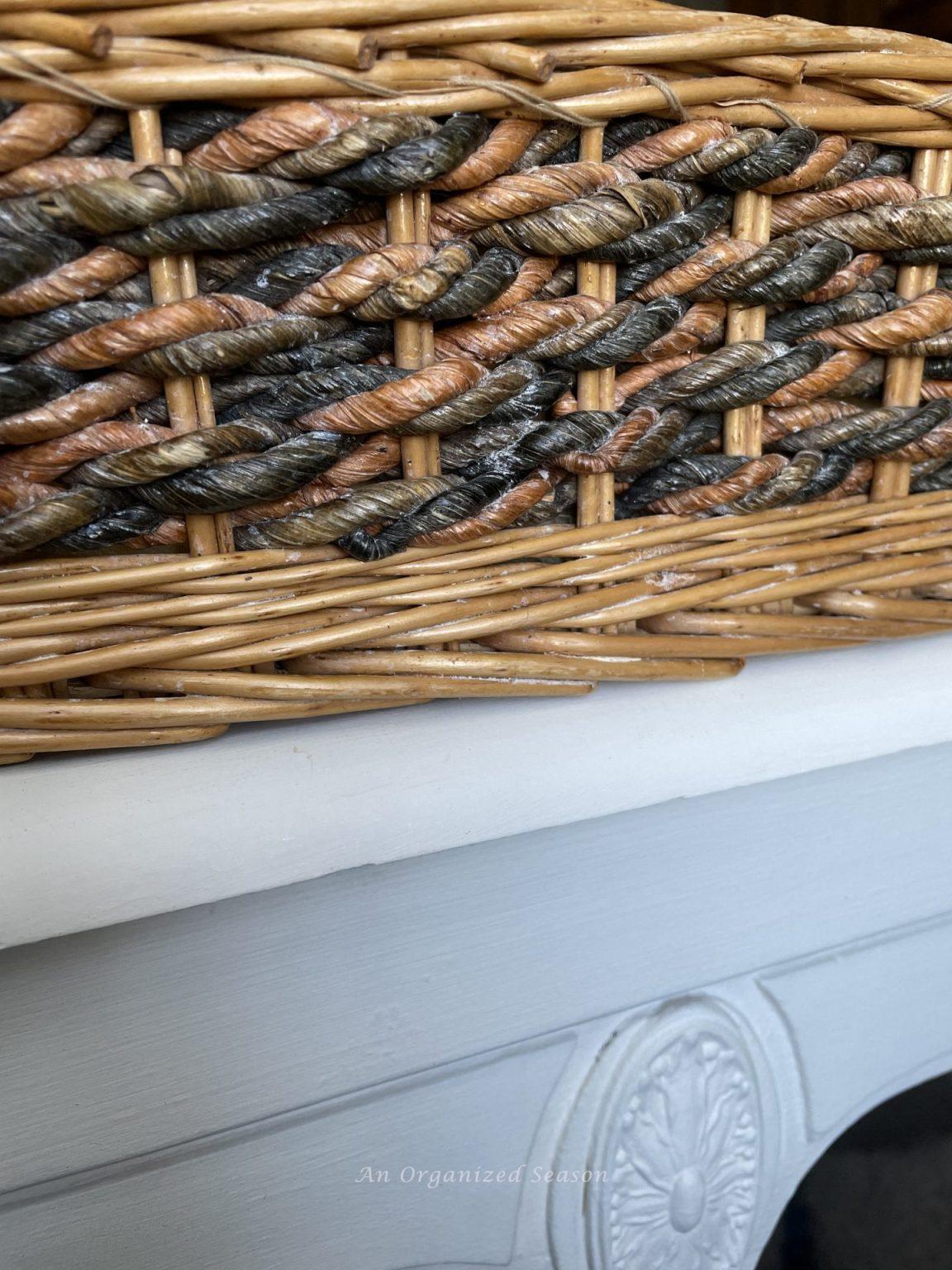 Easy Basket Makeover with Paint - An Organized Season