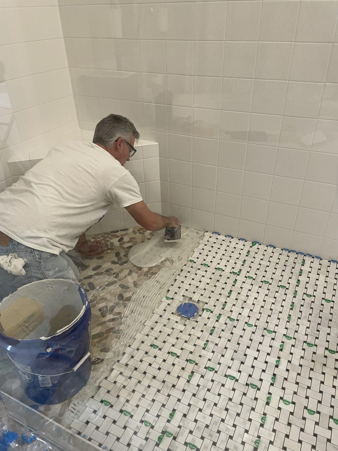 Tricks to Tile Over Existing Tile in a Shower - An Organized Season