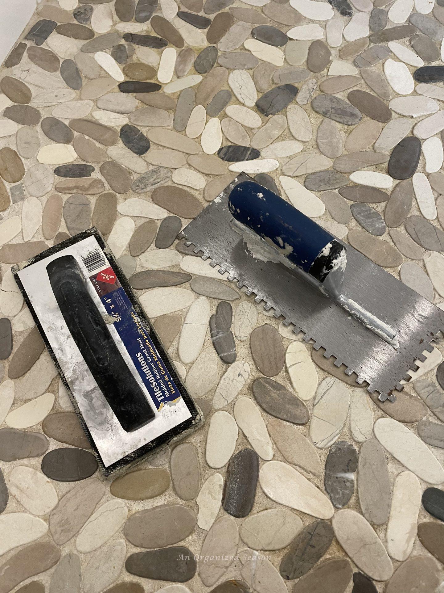 Tricks to Tile Over Existing Tile in a Shower - An Organized Season