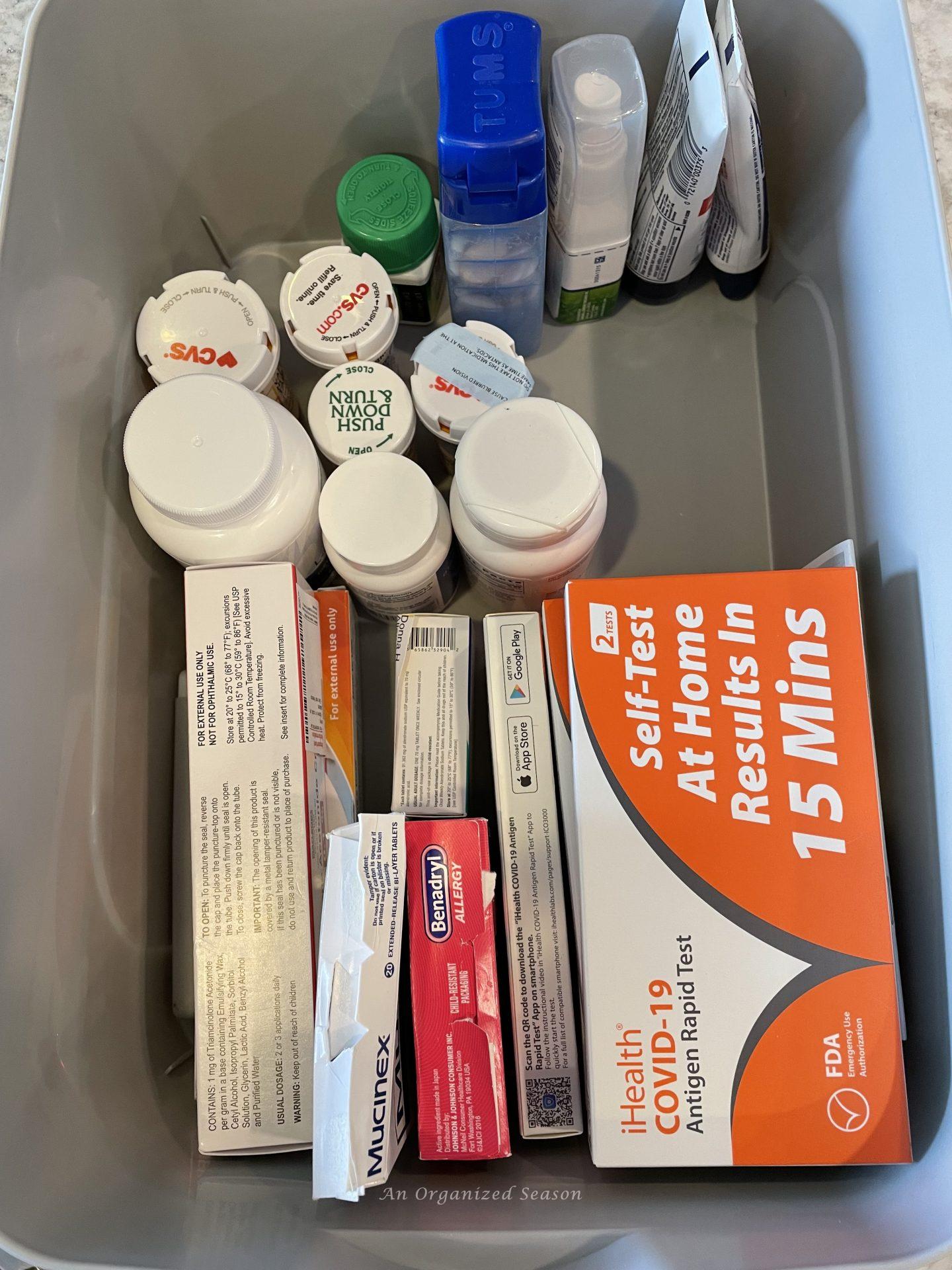 The Best Way to Organize Medicine in Your Home - An Organized Season