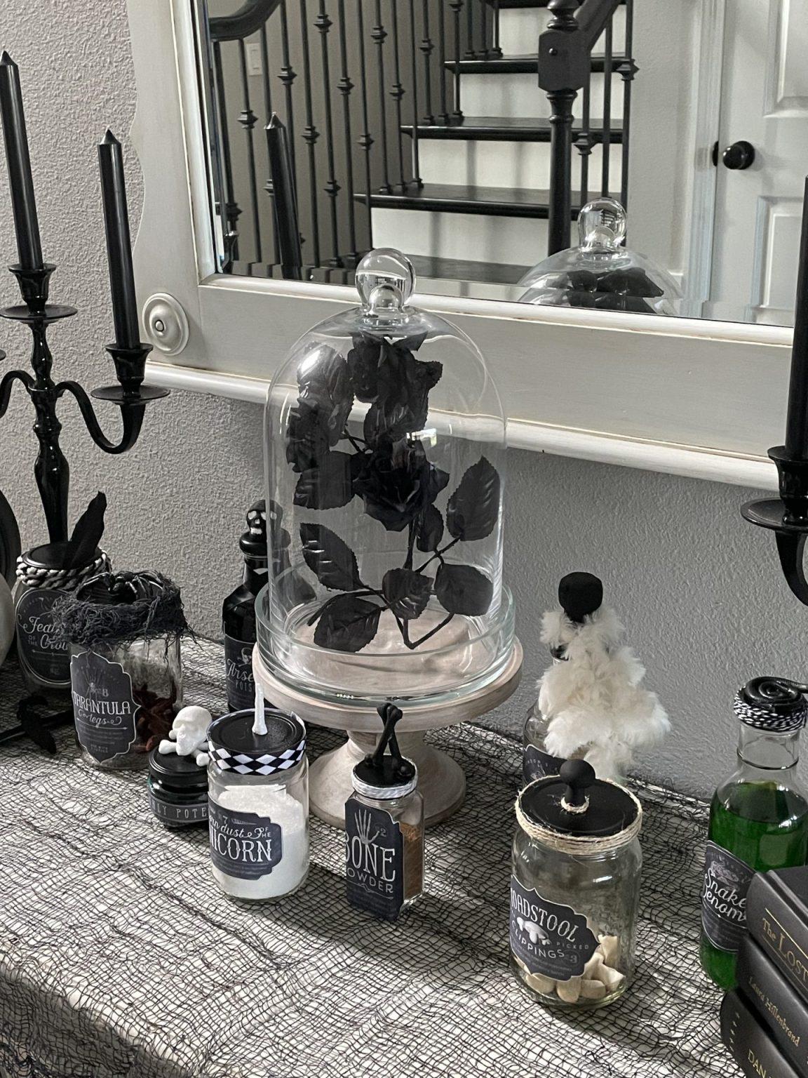 Learn to Make Spooky Potion Bottles from Jars - An Organized Season