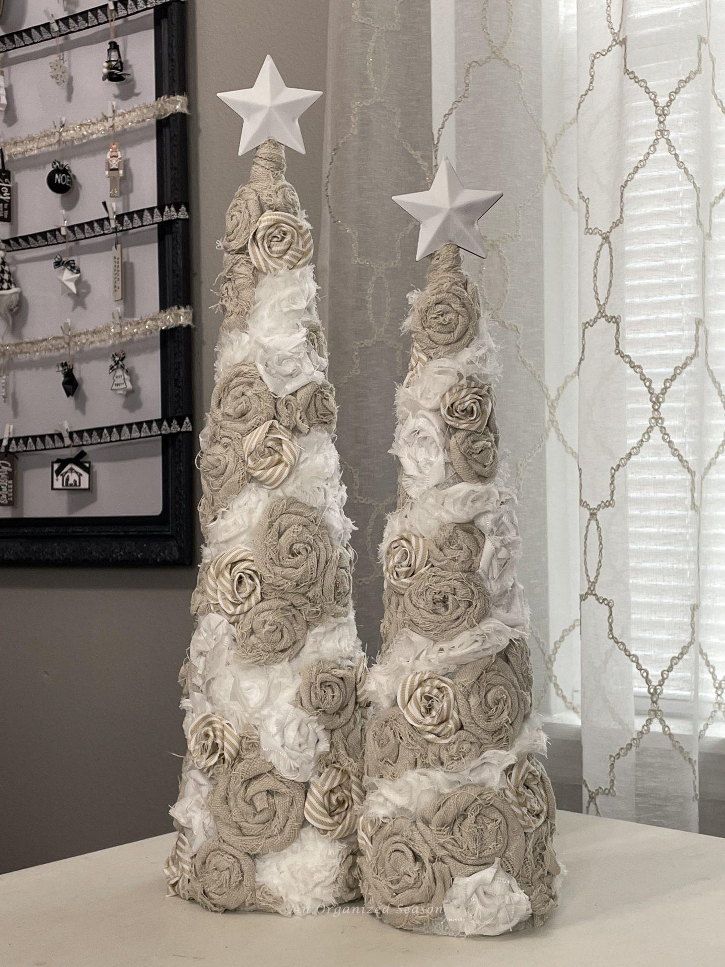 Beautiful Vintage Cone Christmas Tree DIY - An Organized Season