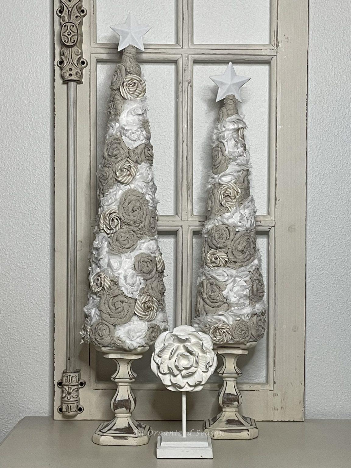 Beautiful Vintage Cone Christmas Tree DIY - An Organized Season