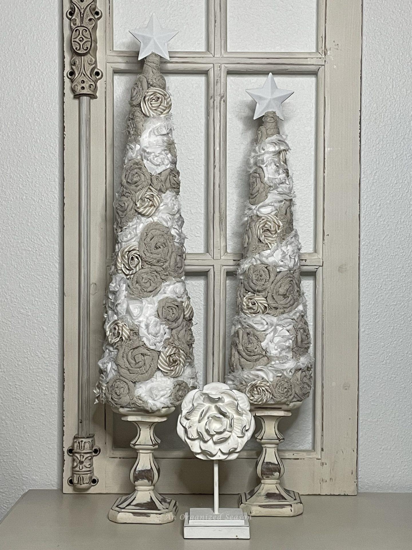 Beautiful Vintage Cone Christmas Tree DIY - An Organized Season