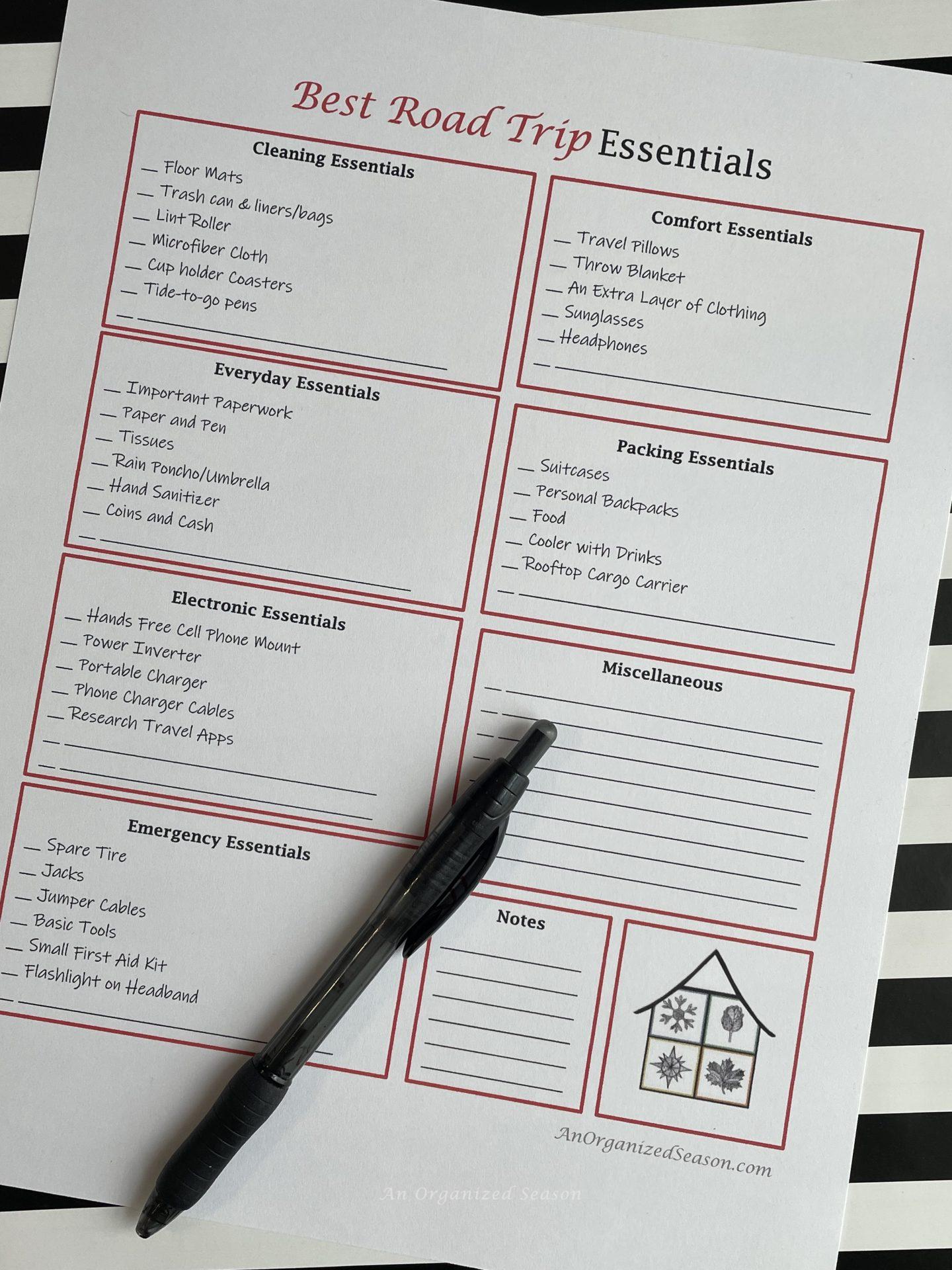 Best Road Trip Essentials to Organize a Car - An Organized Season