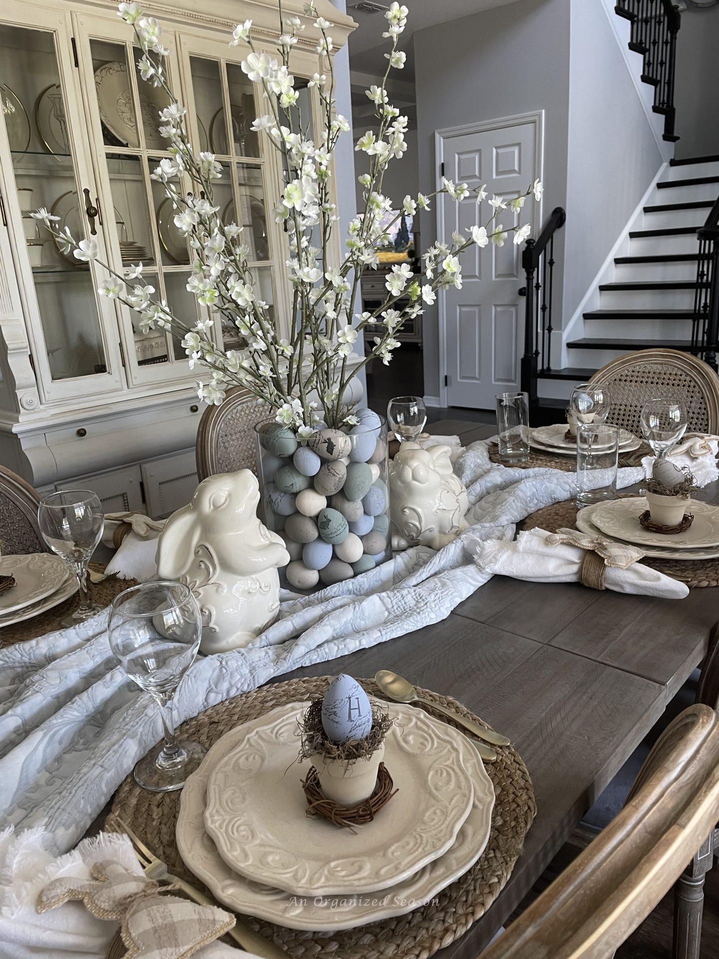 3 Super Easy DIYS to Decorate An Easter Table - An Organized Season