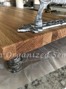 A Beautiful DIY Footed Wood Tray with Handles - An Organized Season