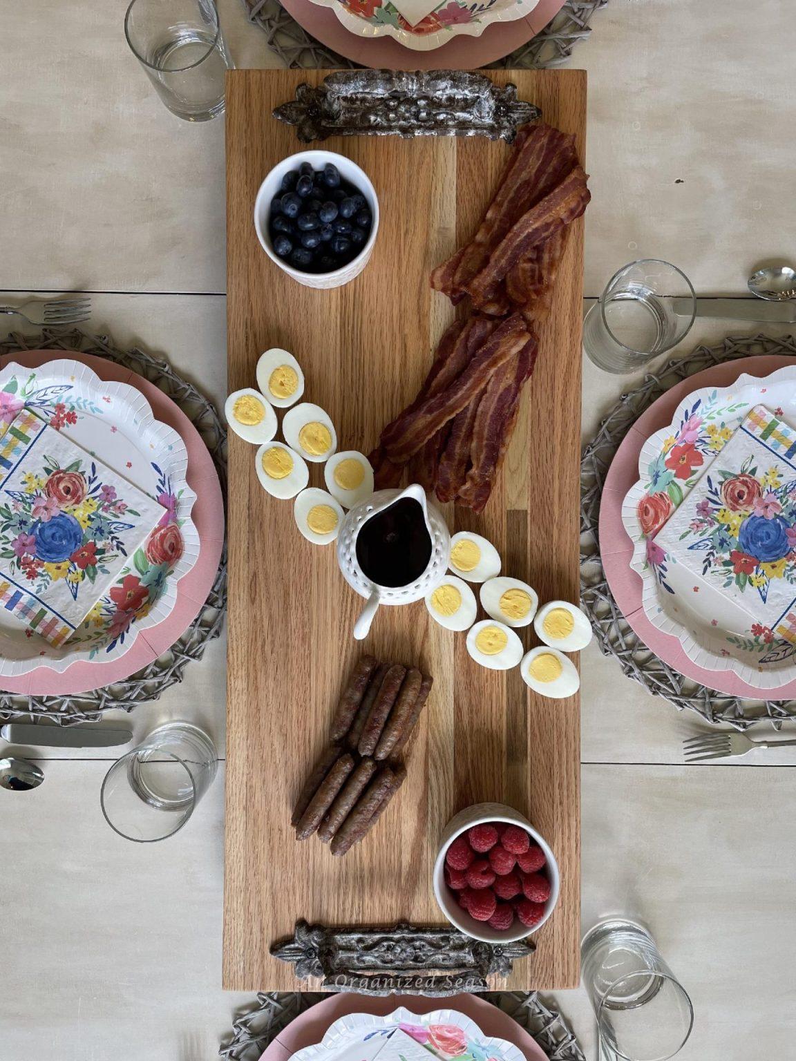 Make Mom Happy with an Easy Breakfast Board - An Organized Season