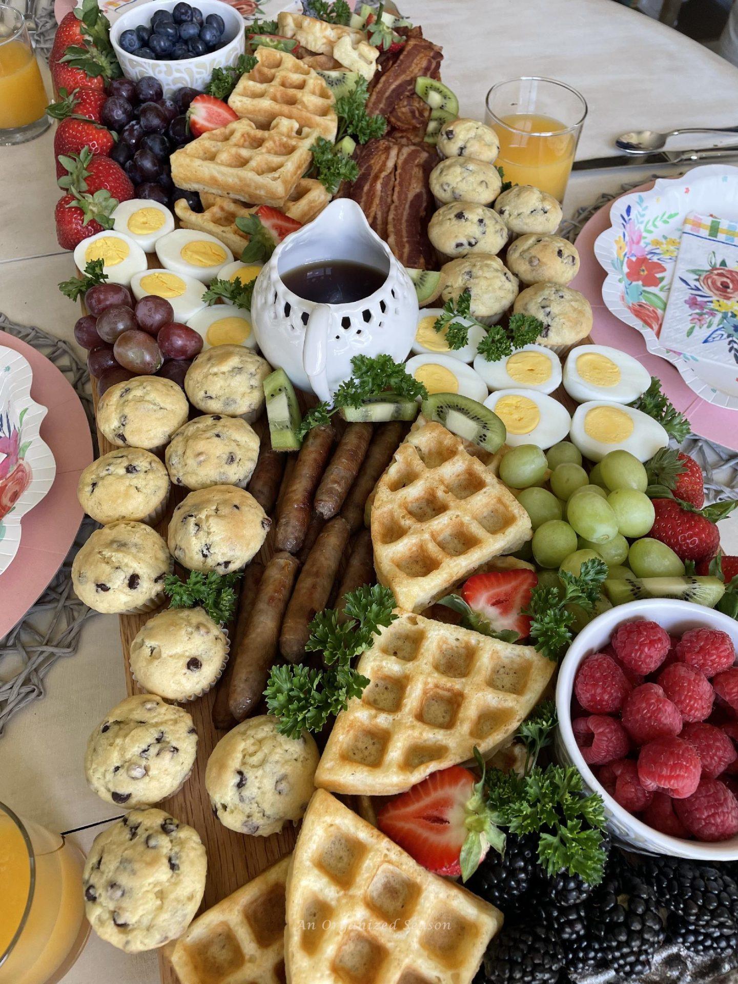 Make Mom Happy with an Easy Breakfast Board - An Organized Season