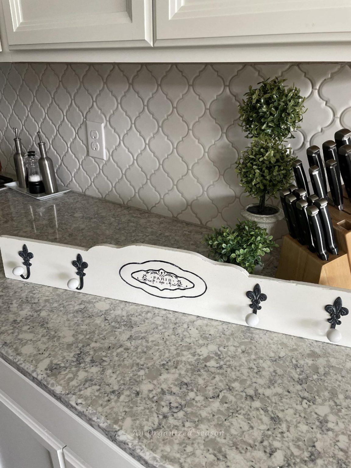DIY Scrap Wood Project to Make a Towel Rack - An Organized Season