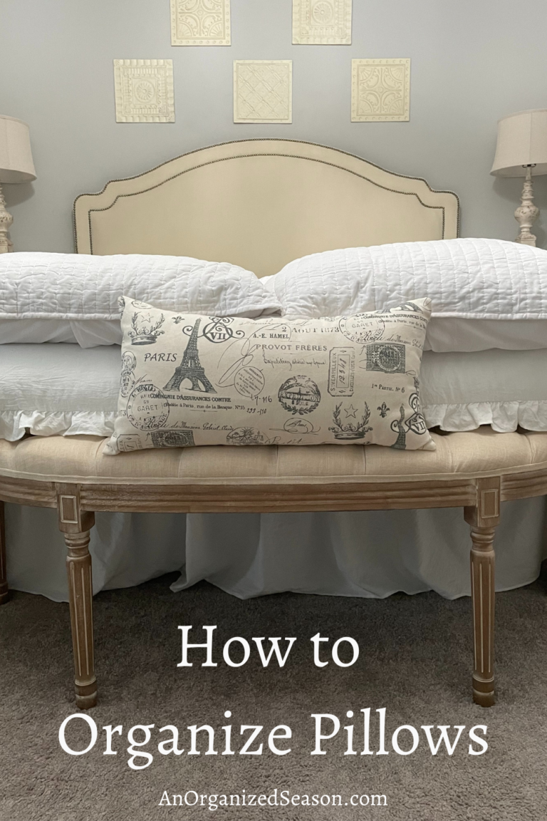 Pillow Storage: How to Organize Your Pillows - An Organized Season