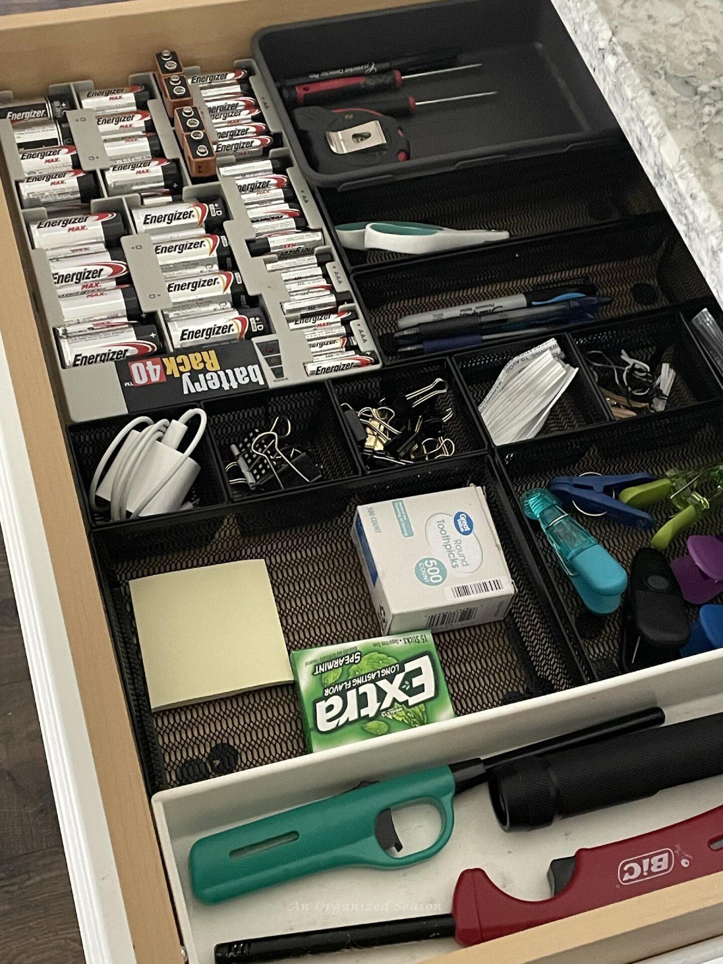 How to Organize Your Junk Drawer Once And For All - An Organized Season