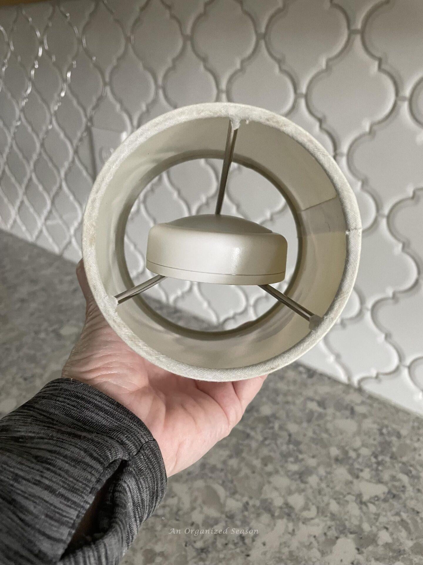 Simple Diy Cordless Lamp Made From Thrift Store Finds An Organized Season