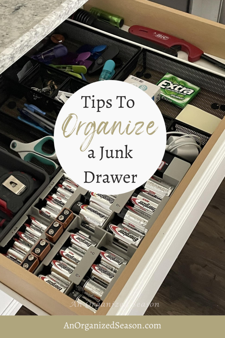 How to Organize Your Junk Drawer Once And For All - An Organized Season