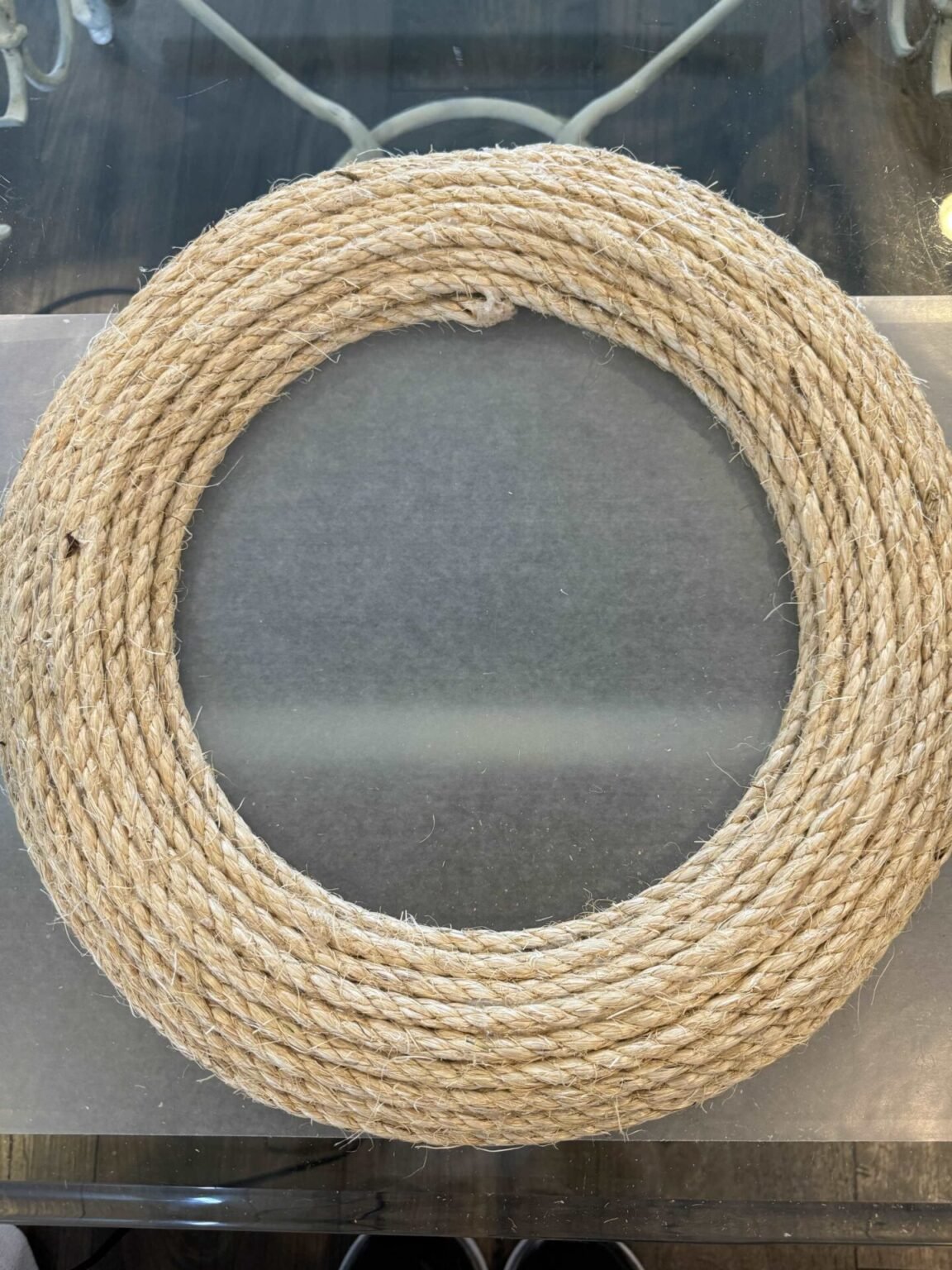 Simple DIY Rope Wreath With a Nautical Vibe - An Organized Season