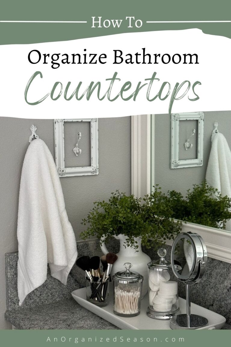 Get Organized with Beautiful Functional Bathroom Counter Decor - An ...