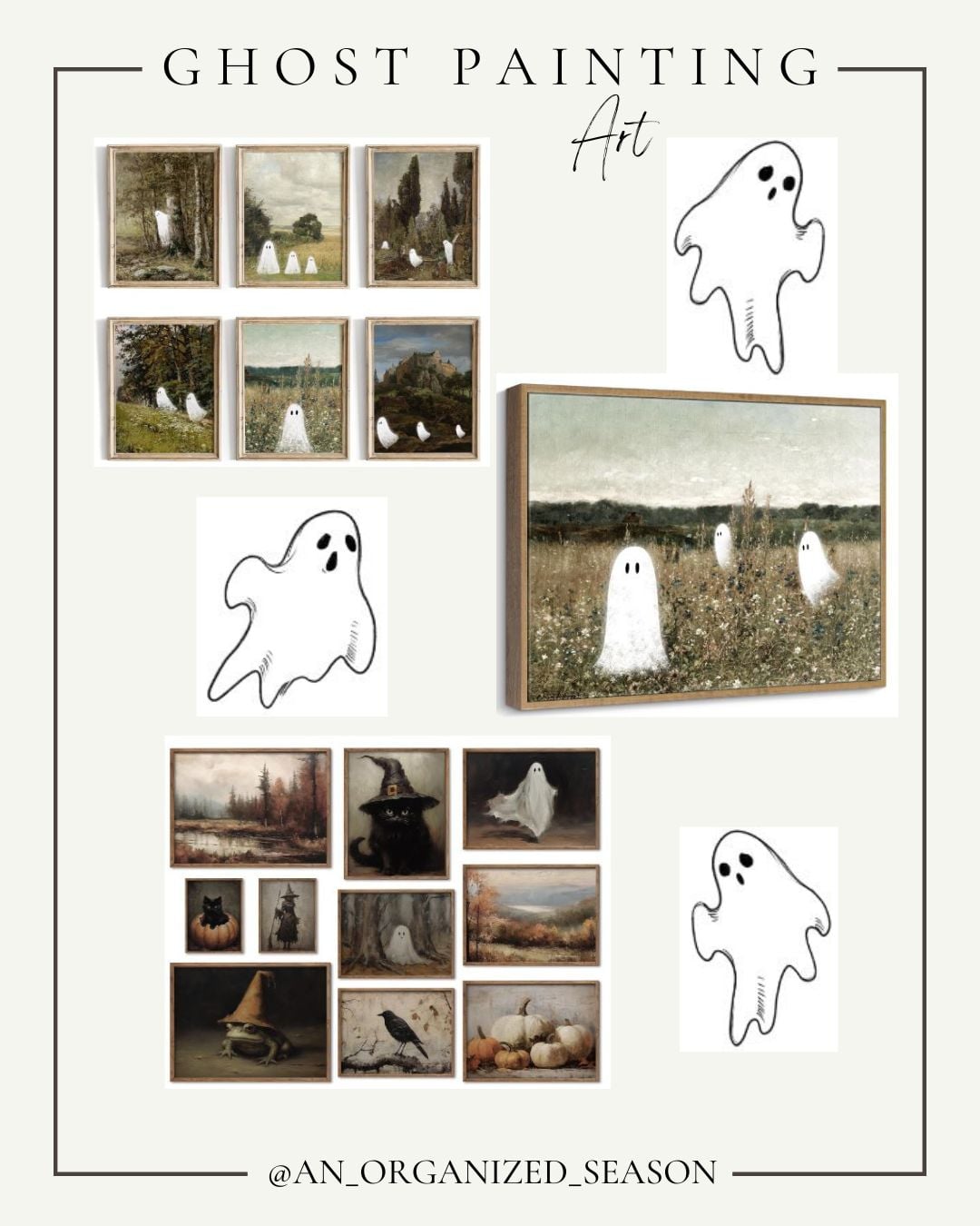 Join The Ghost Painting Trend to Make Halloween Art - An Organized Season