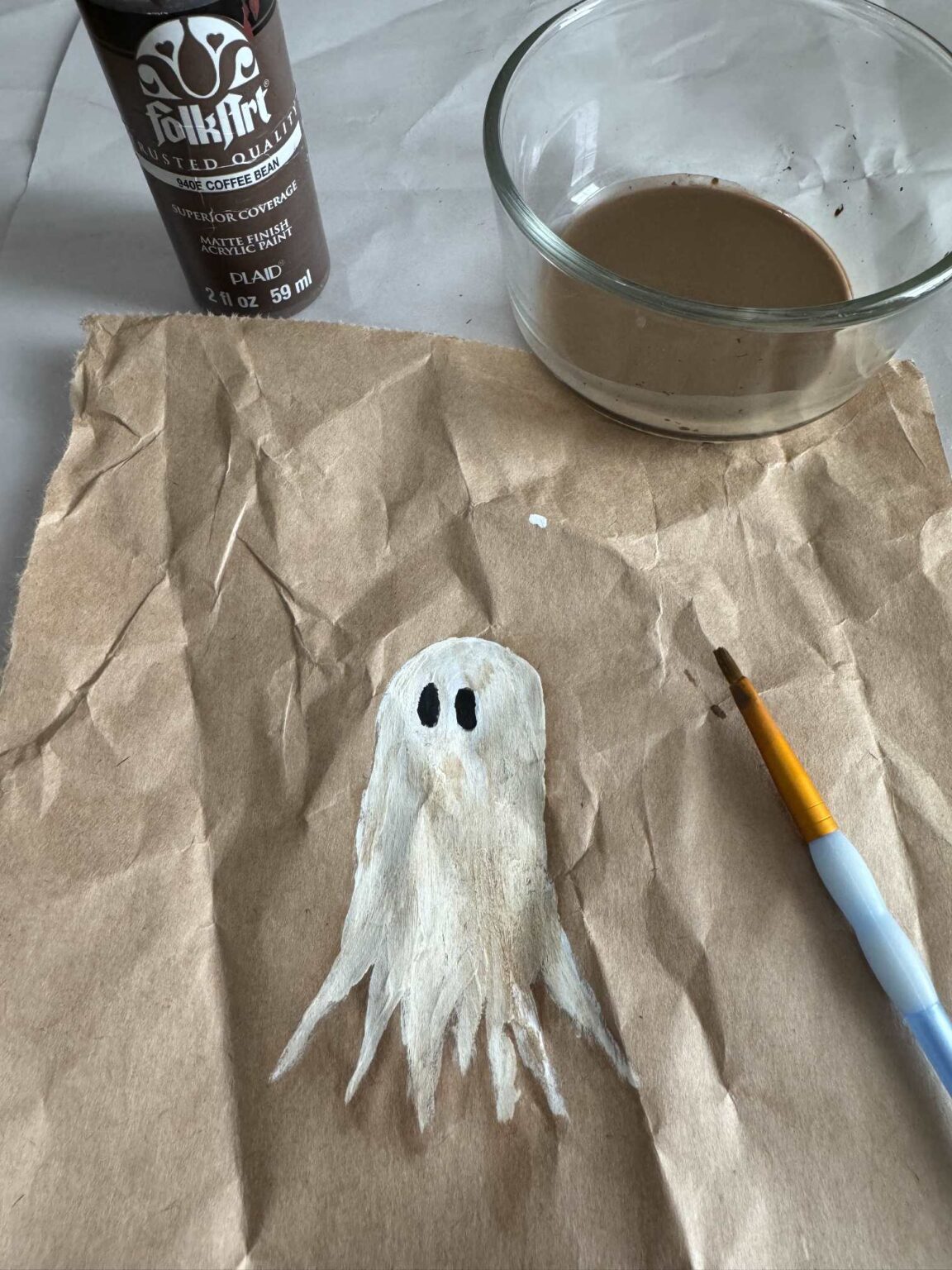 Join The Ghost Painting Trend to Make Halloween Art - An Organized Season