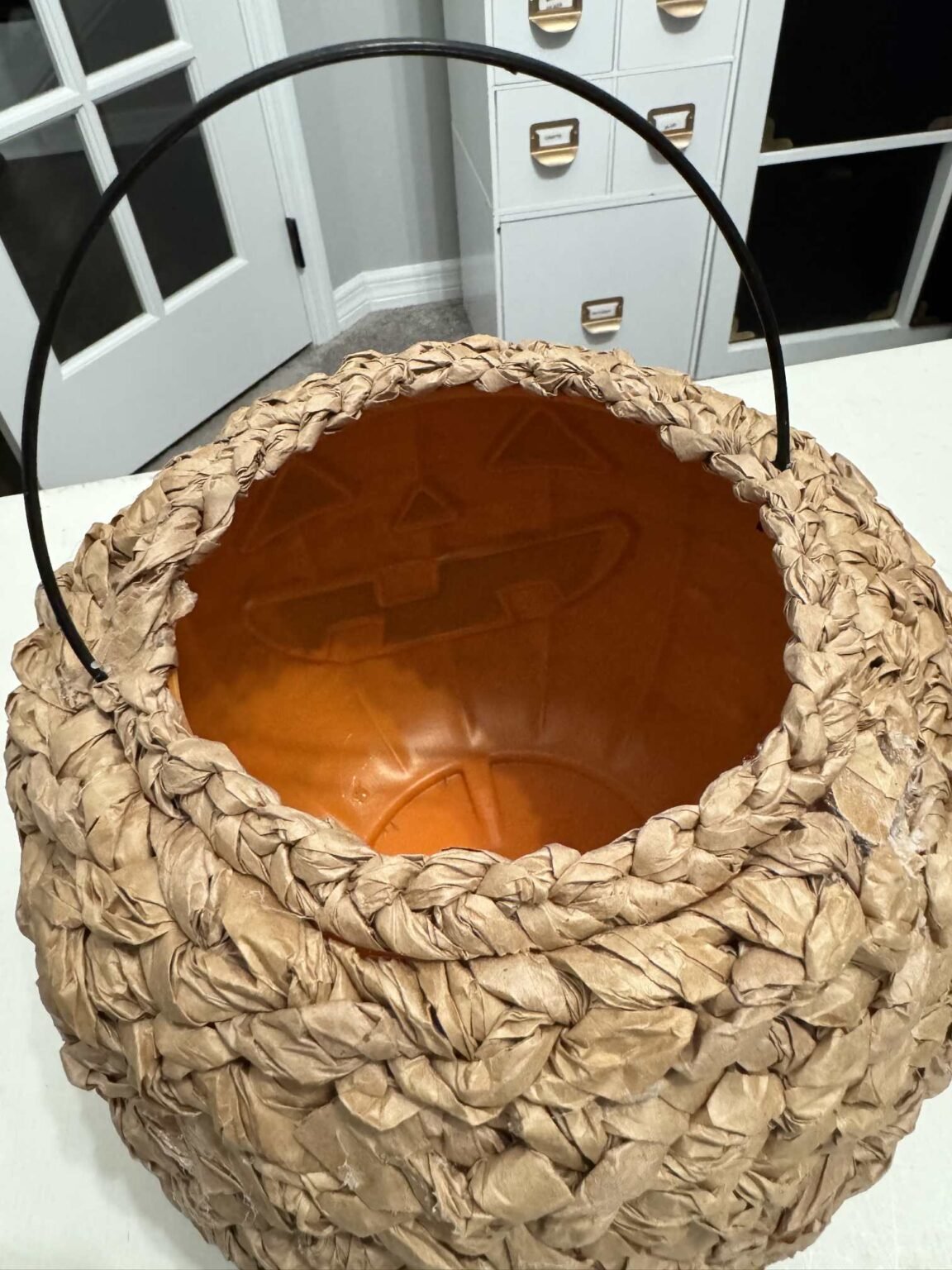 How to Make the Cutest Pumpkin Basket Ever - An Organized Season