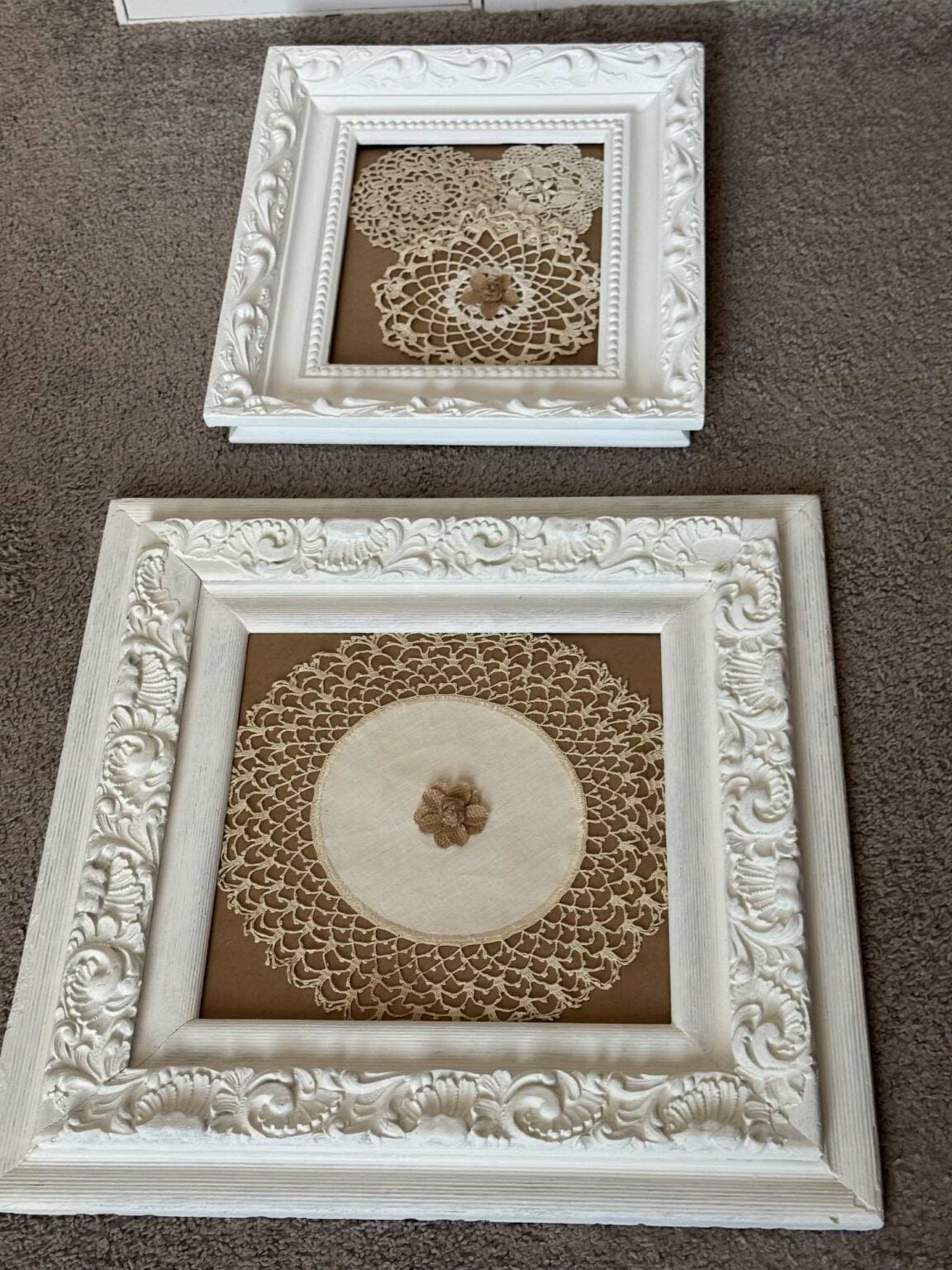 Easy Way to Turn Vintage Doilies into Stunning Wall Art - An Organized ...