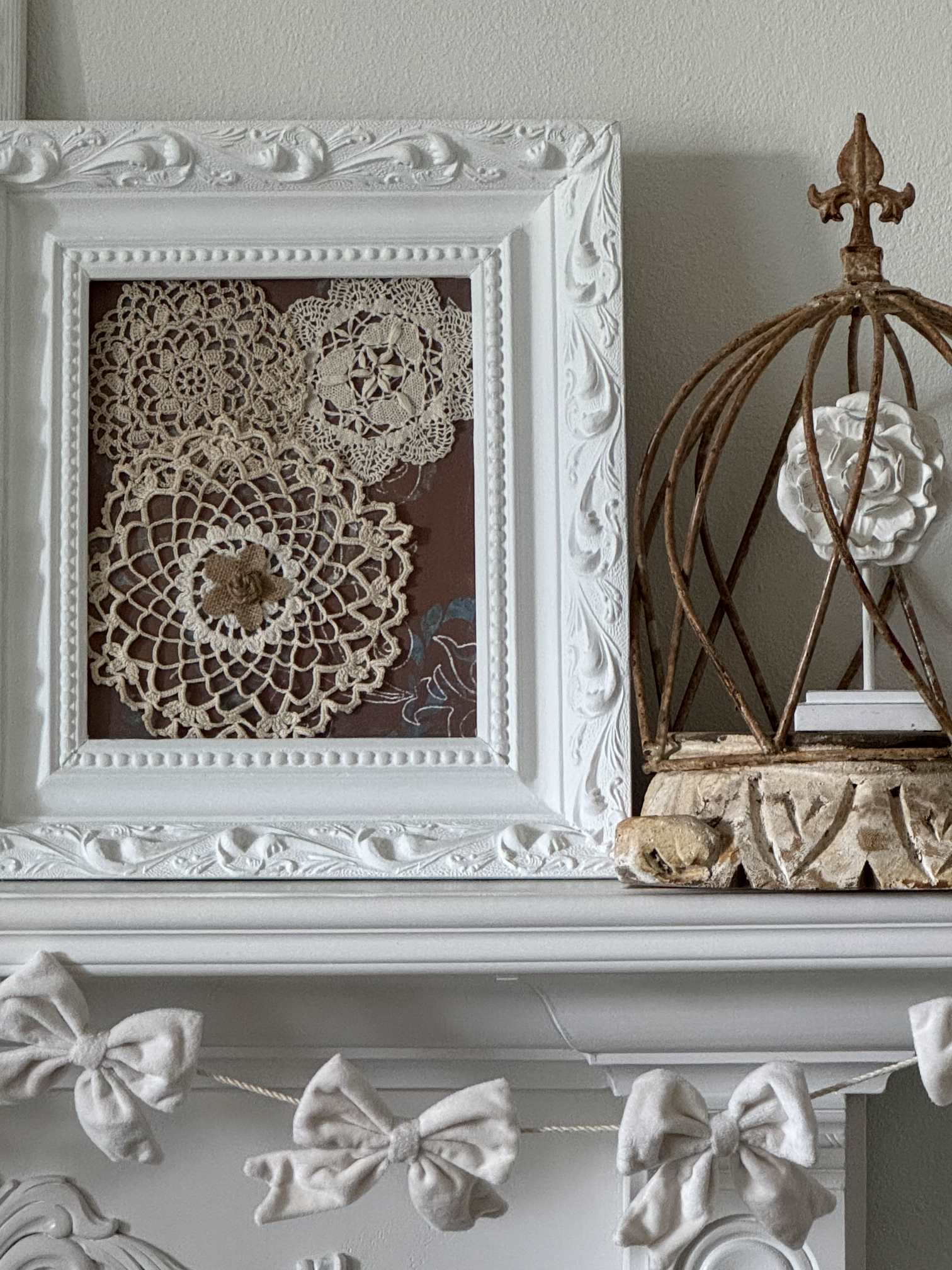 Easy Way to Turn Vintage Doilies into Stunning Wall Art - An Organized ...