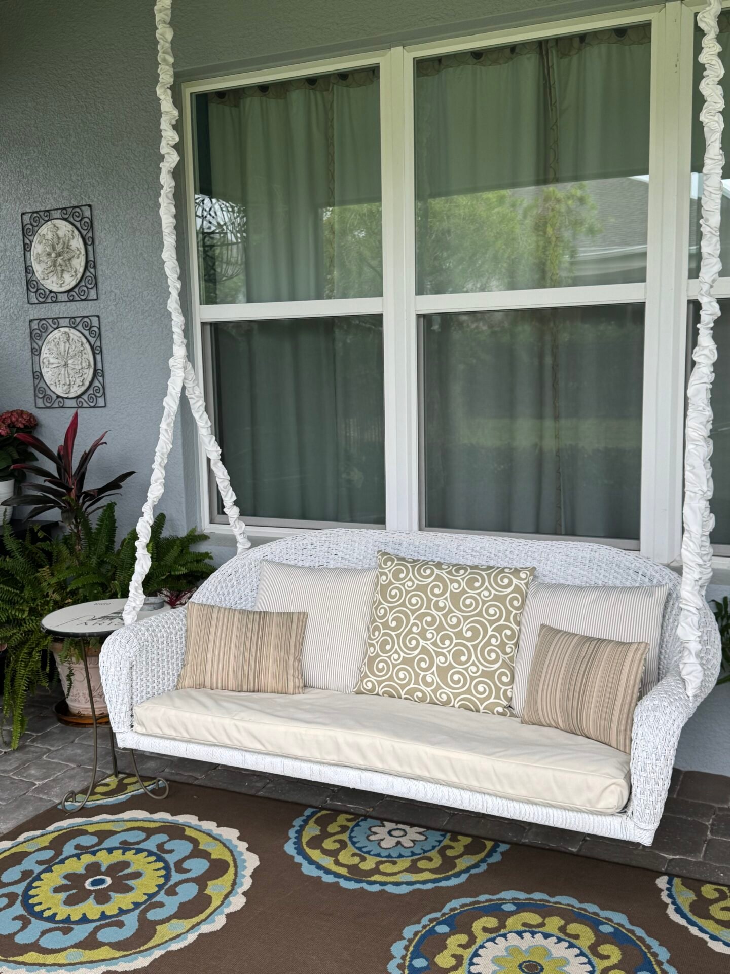 Makeover Your Porch Swing With Four Easy DIY Steps - An Organized Season