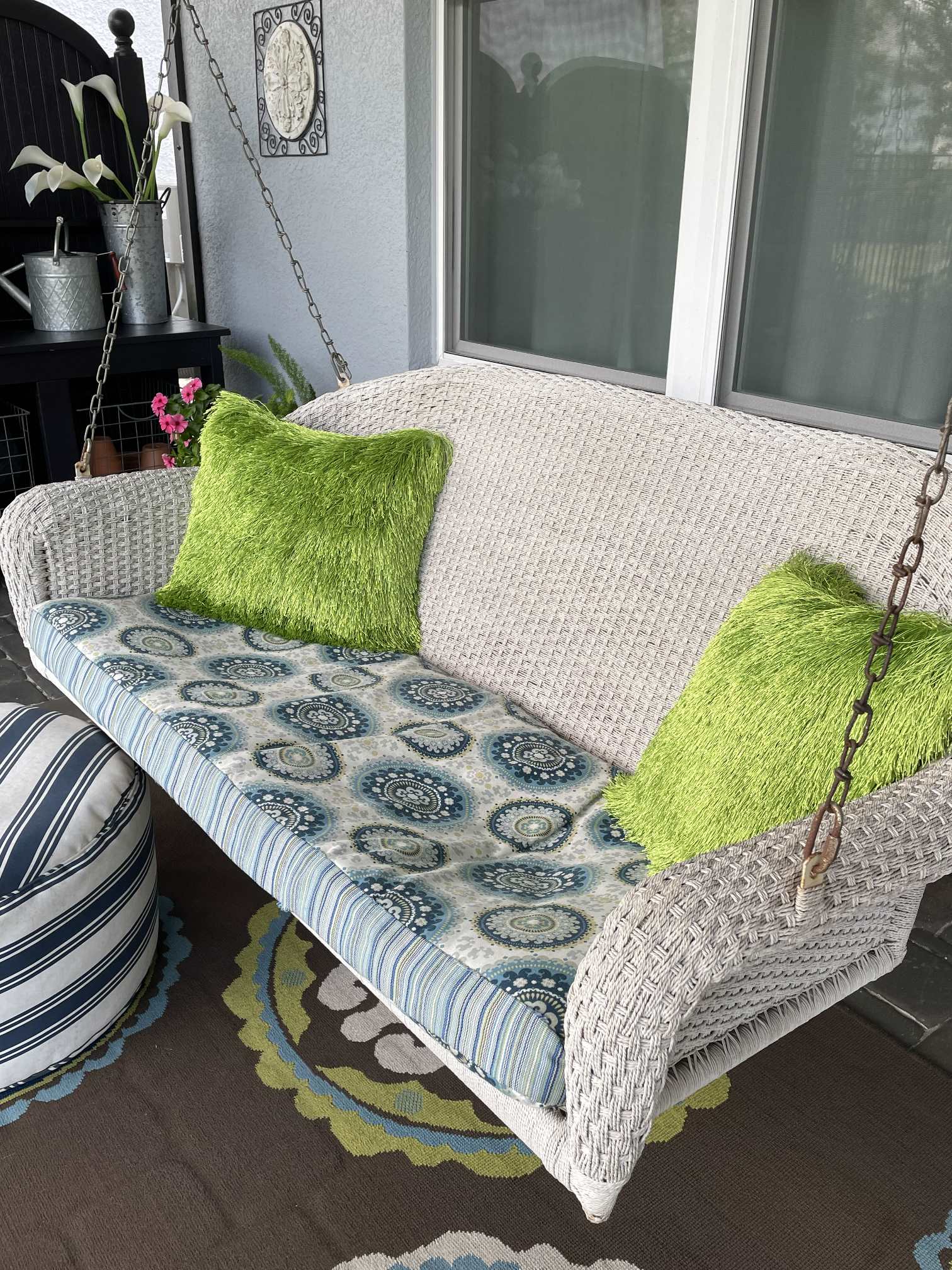Makeover Your Porch Swing With Four Easy DIY Steps - An Organized Season