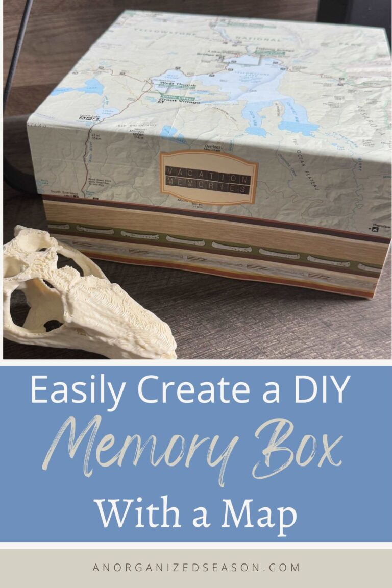Easily Create a DIY Memory Box With a Map - An Organized Season