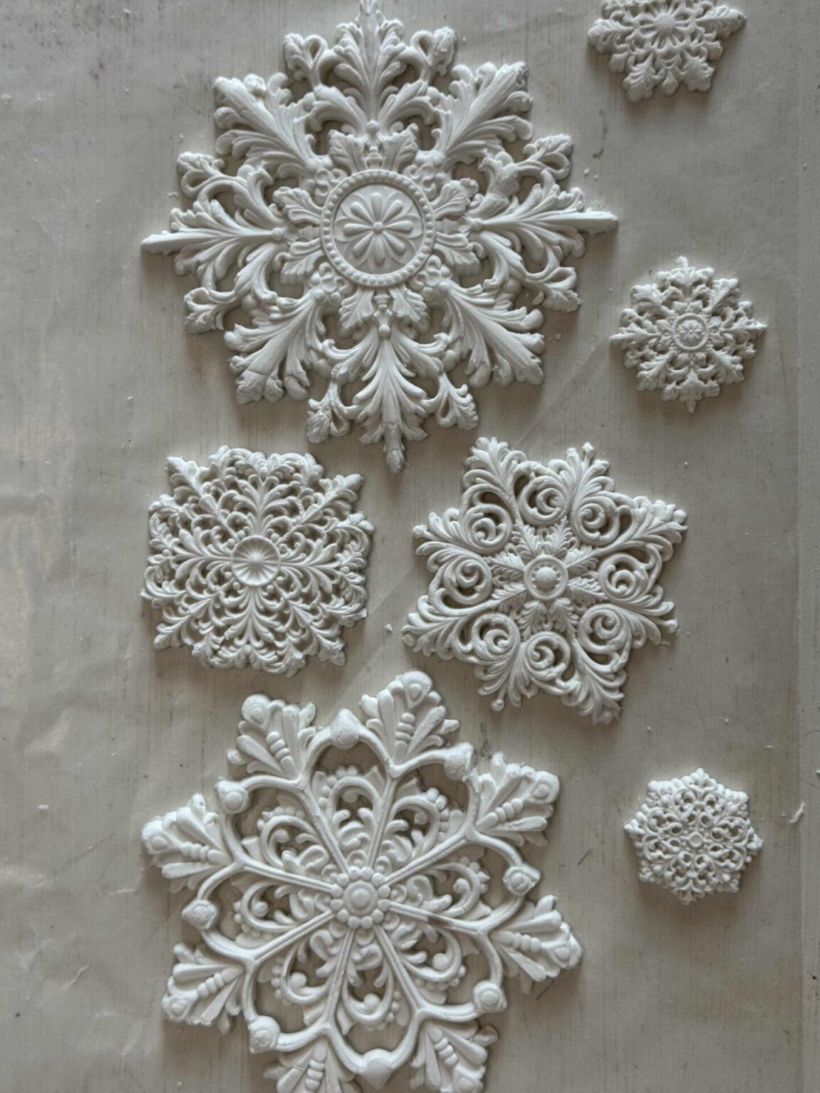 How to Make Air-Dry Clay Snowflakes for DIY Trees - An Organized Season