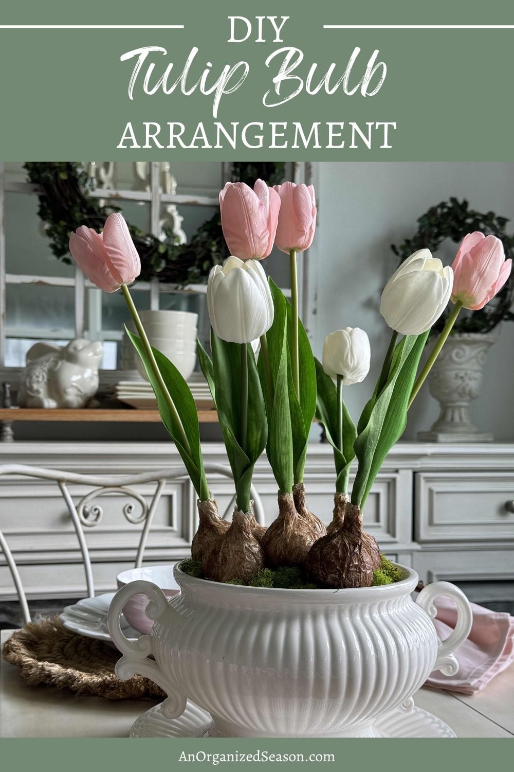 How To Make A Tulip Bulb Arrangement For Spring - An Organized Season